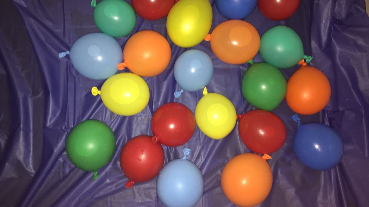 30 Water Balloons | Learn Colors | Finger Family Nursery Rhymes ...