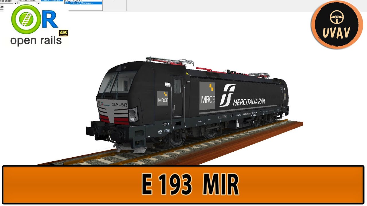 OPEN RAILS PROJECT REMASTERING 4K ITA - MSTS - E 193 MIR + CARRO ...
