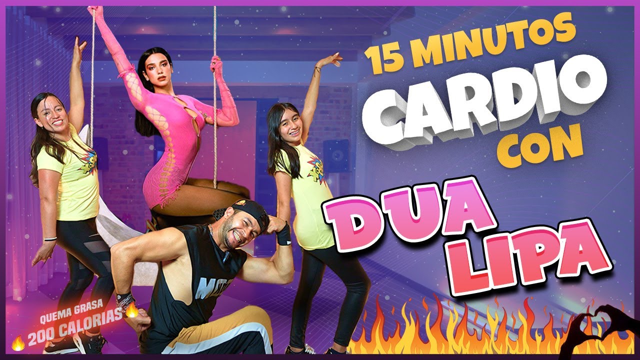 15 Min Bailando Exitos de DUA LIPA ⭐⭐ Zumba Dance Workout - YouTube