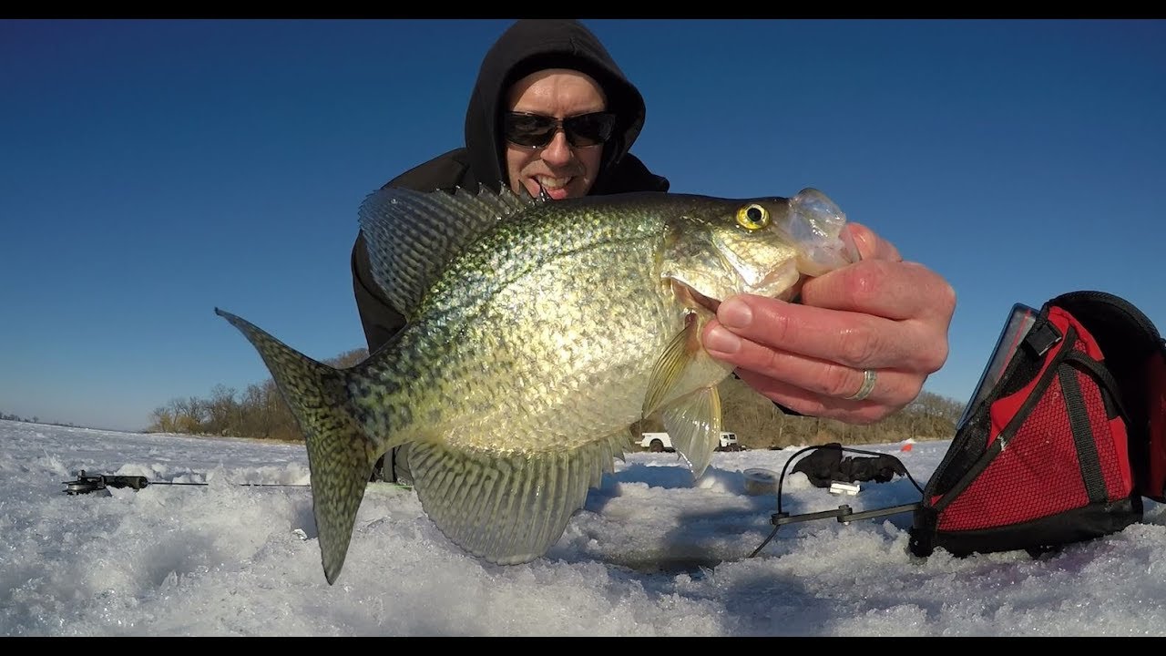 Late Ice Crappies - Fished by Jason Mitchell Without Knowing It - YouTube