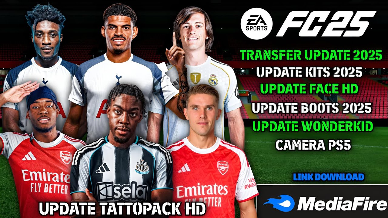 FC25 PPSSPP ORIGINAL OFFLINE DOWNLOAD| EA FC 25 PSP UPDATE KITS 2025 ...