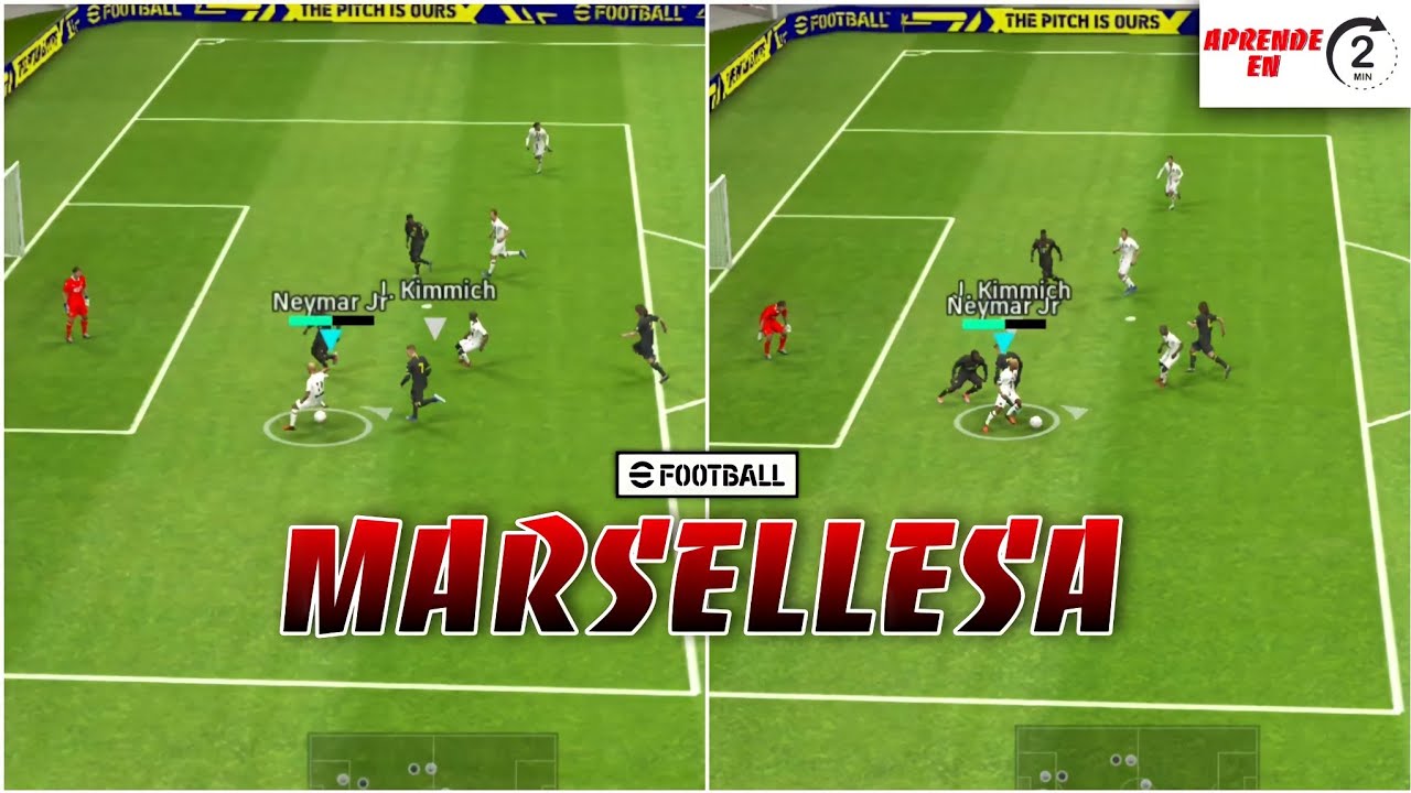 Cómo hacer Marsellesa | Aprende un regate en 2 Minutos | Efootball 2023 mobile - YouTube