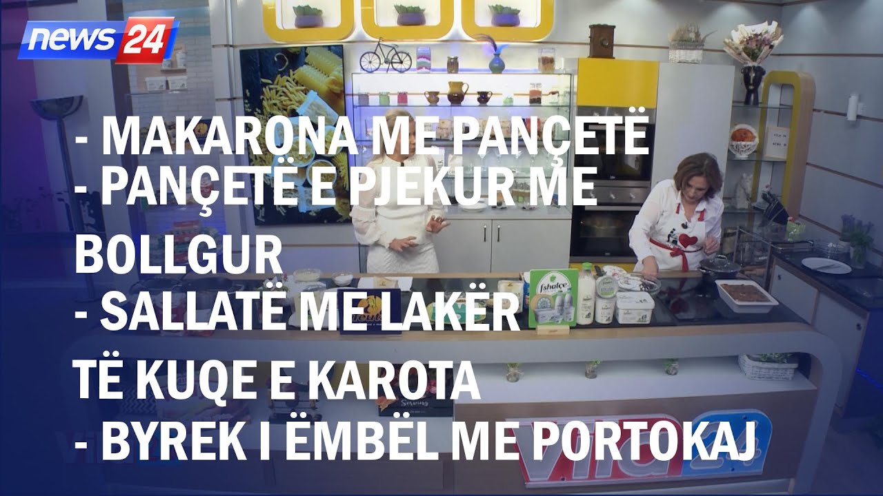 🍝🥓 Makarona me pançetë / 🥓🌿 Pançetë e pjekur me bollgur / 🥗🌈 Sallatë me ...