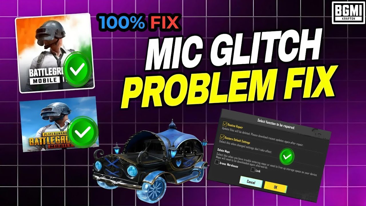 How To Fix Sound🔊Glitch In Bgmi | Bgmi Mic Glitch Problem New Update ...