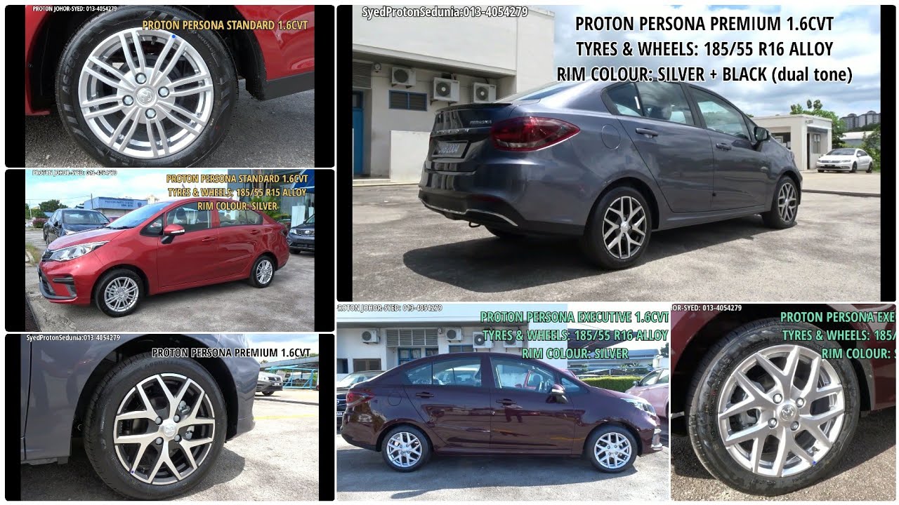 PERBEZAAN DESIGN RIM PROTON PERSONA MC2 SPEC Standard, Executive dan ...