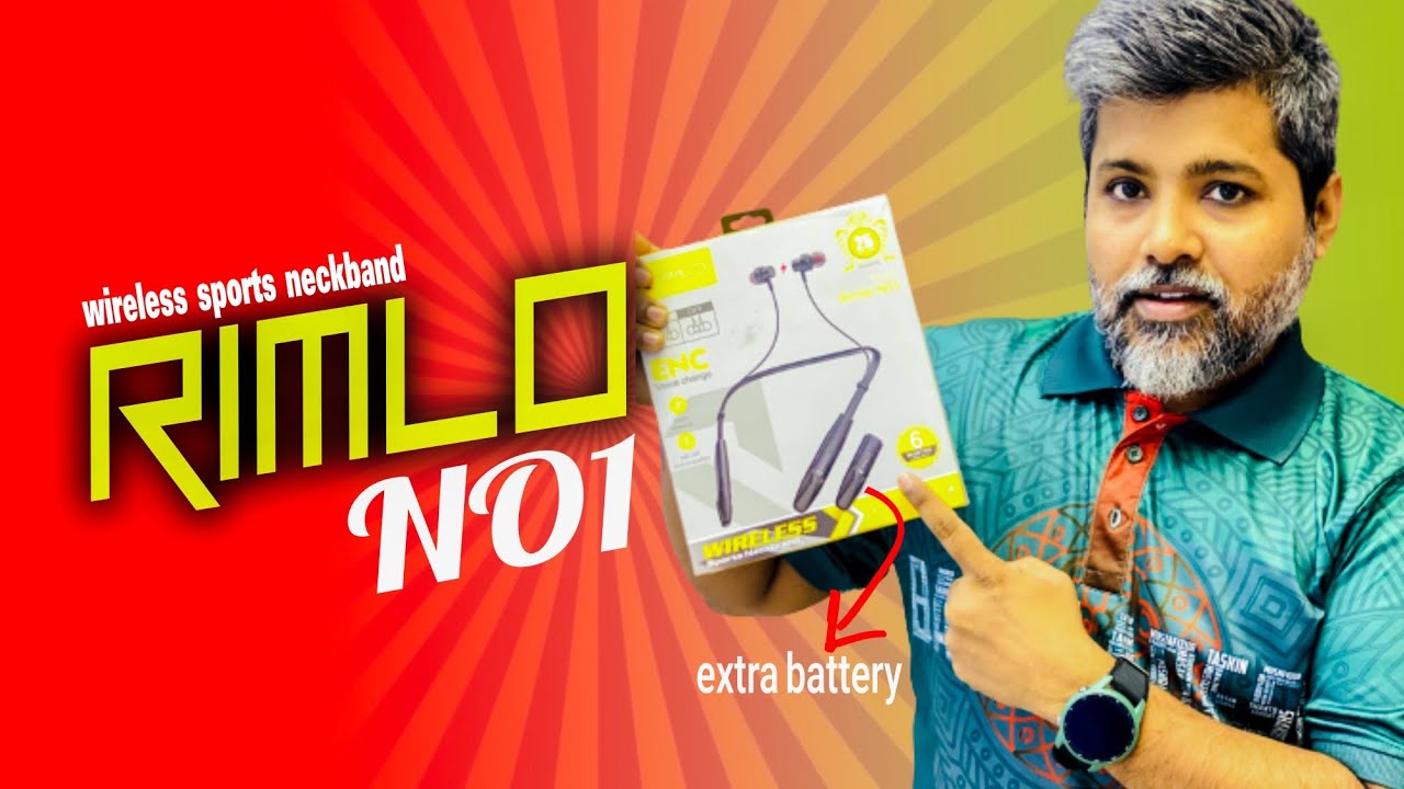 Rimlo No.1 Neckband | Ultimate battery support | best Neckband @ 1200 ...