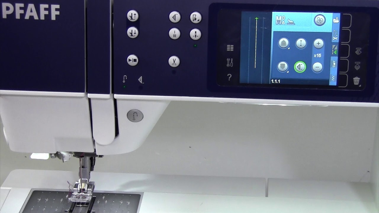 Pfaff Performance 5.2 - 47 Patchwork Program - YouTube