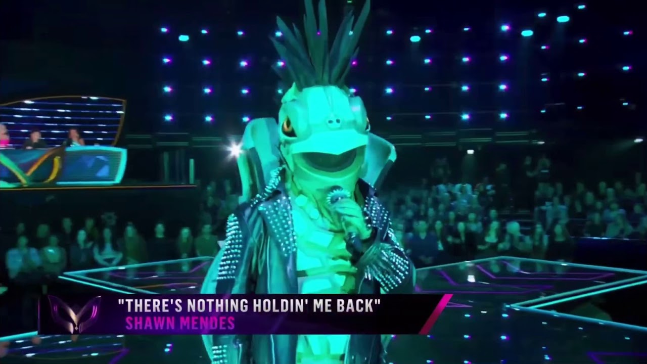 Masked singer turtle preform there nothing holdin me back - YouTube