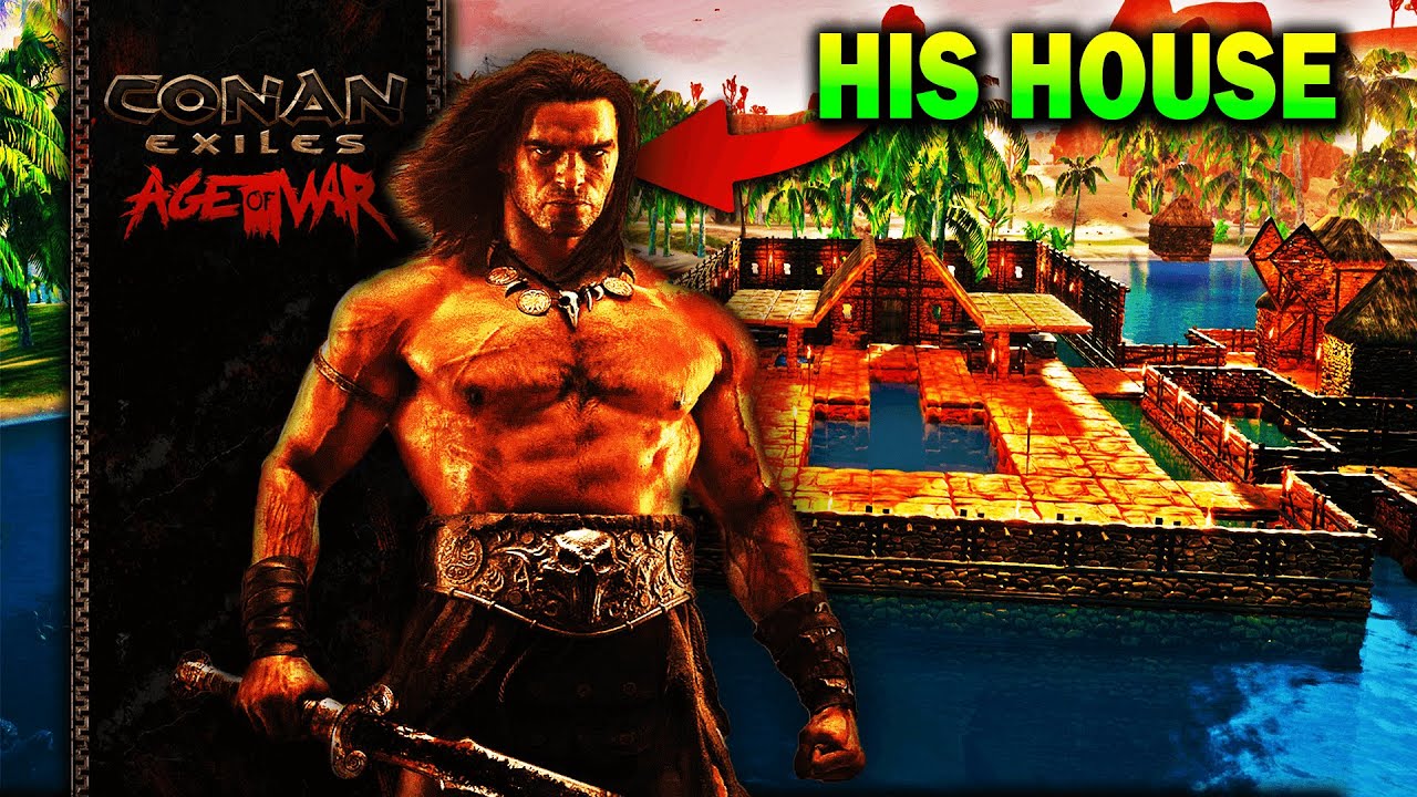 We Built our first HOME in CONAN EXILES Let's Build a KINGDOM! - YouTube