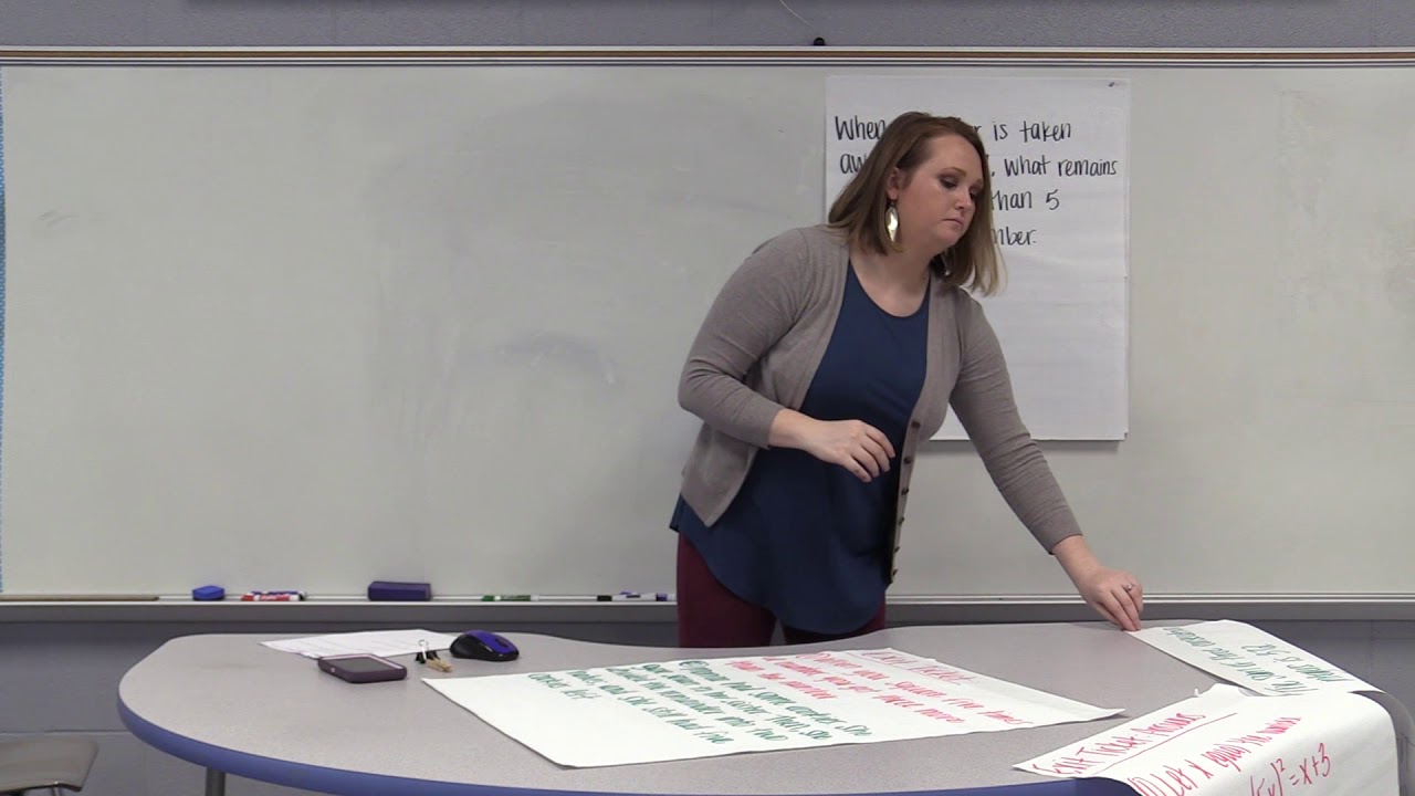 Teaching Tennessee: 8th Grade Math Lesson 1 - YouTube