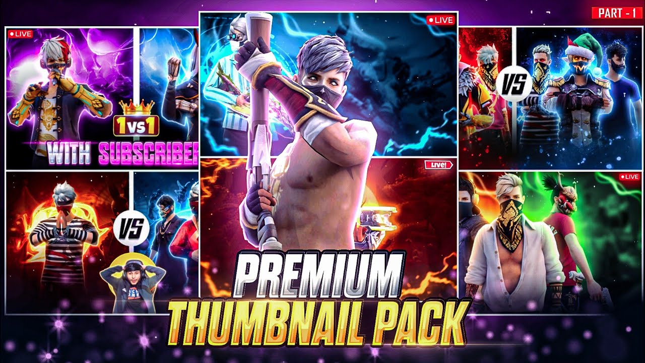 Top 15 Premium Live Stream Thumbnail Pack 😱 Free Fire Live Thumbnail ...