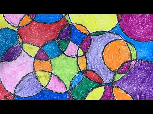 Overlapping Circle Art Circles Overlapping Stencil | Carolyn Dube