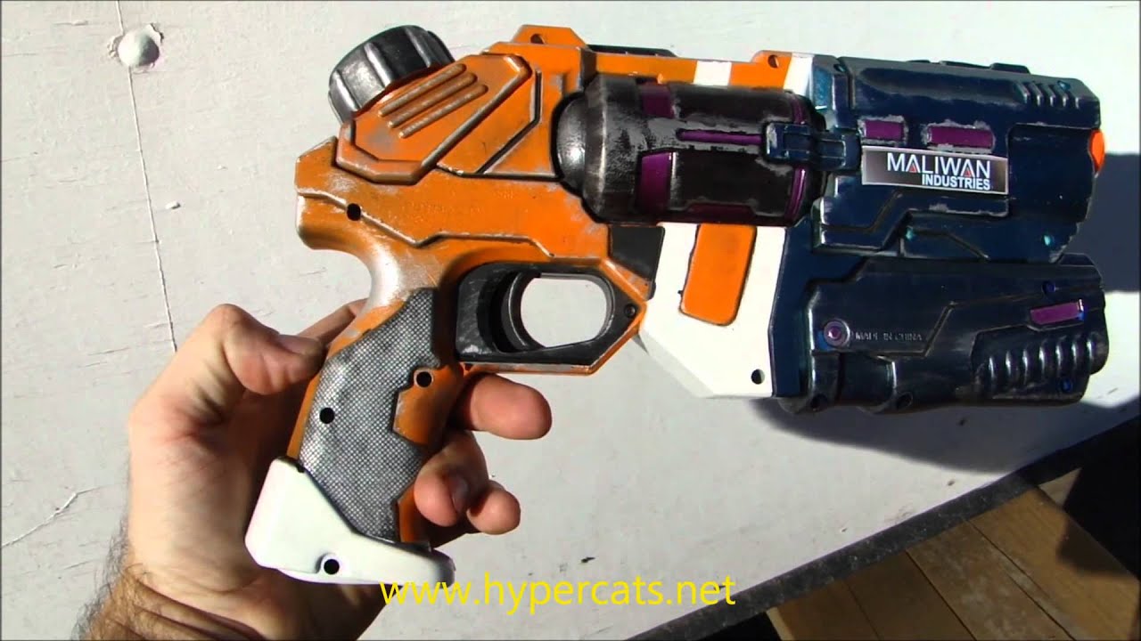Borderlands 2 custom Maliwan Slag Revolver - YouTube