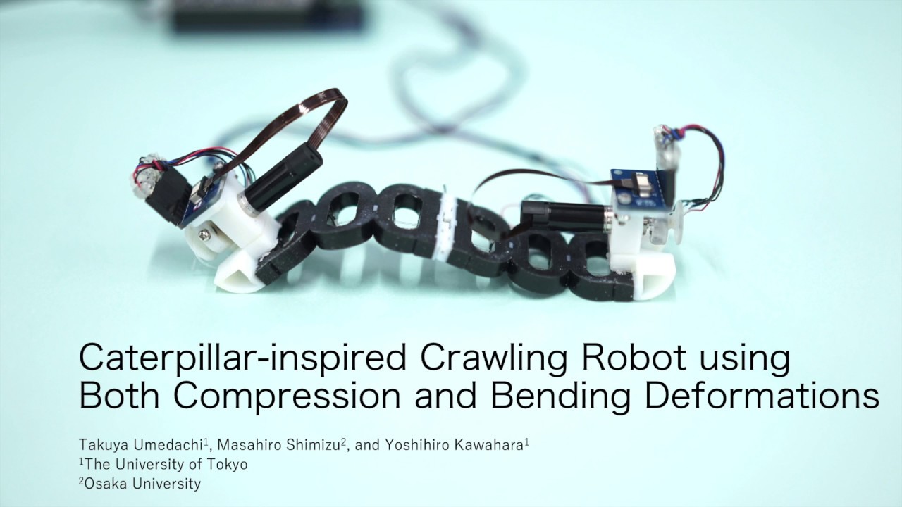 Caterpillar-inspired Crawling Robot using Both Compression and Bending ...