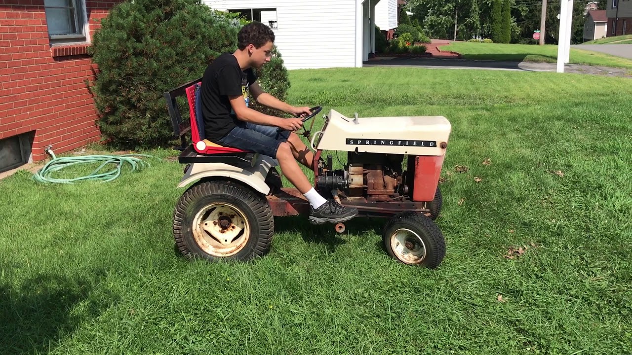 1960's Springfield tractor with Petters diesel. - YouTube