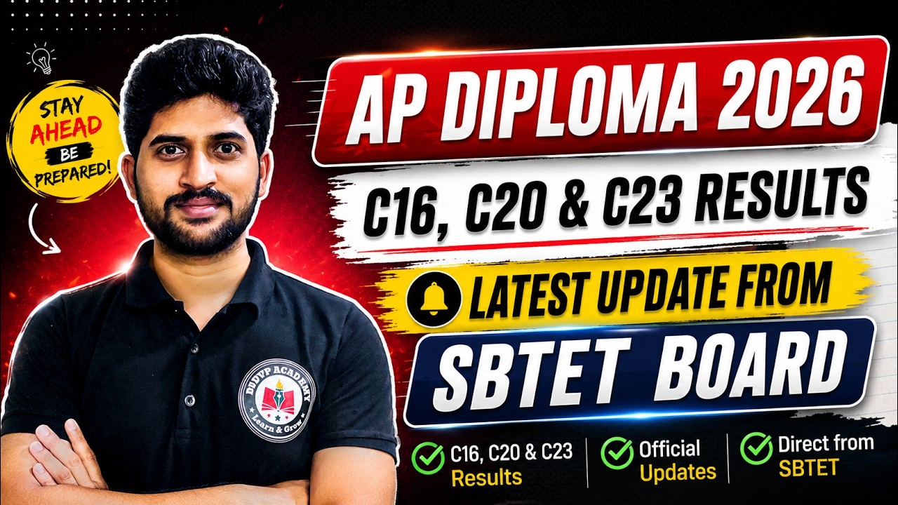 AP Diploma 2026 Results Latest Update | C16 C20 C23 Results Date ...