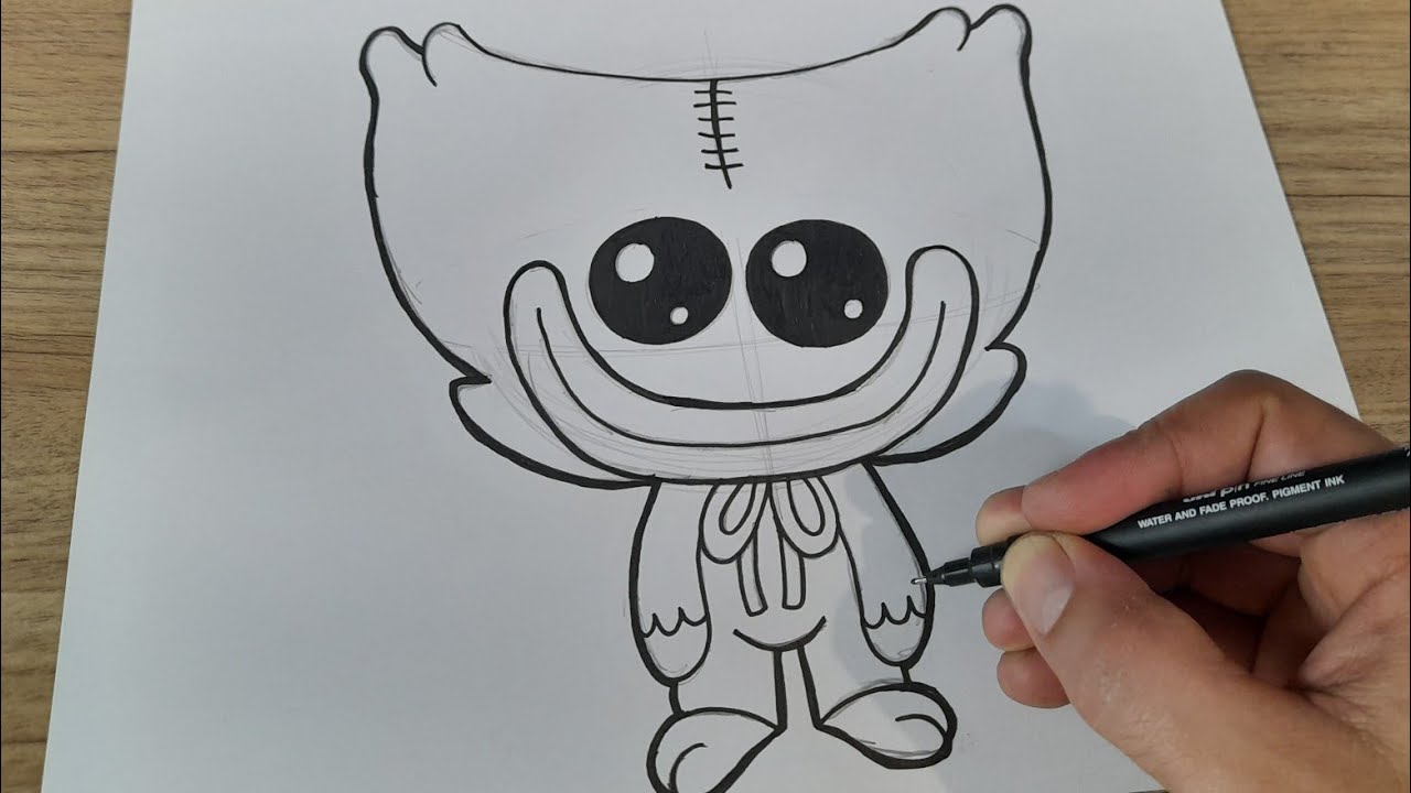 COMO DESENHAR HUGGY WUGGY POPPY PLAYTIME CHIBI PASSO A PASSO - YouTube