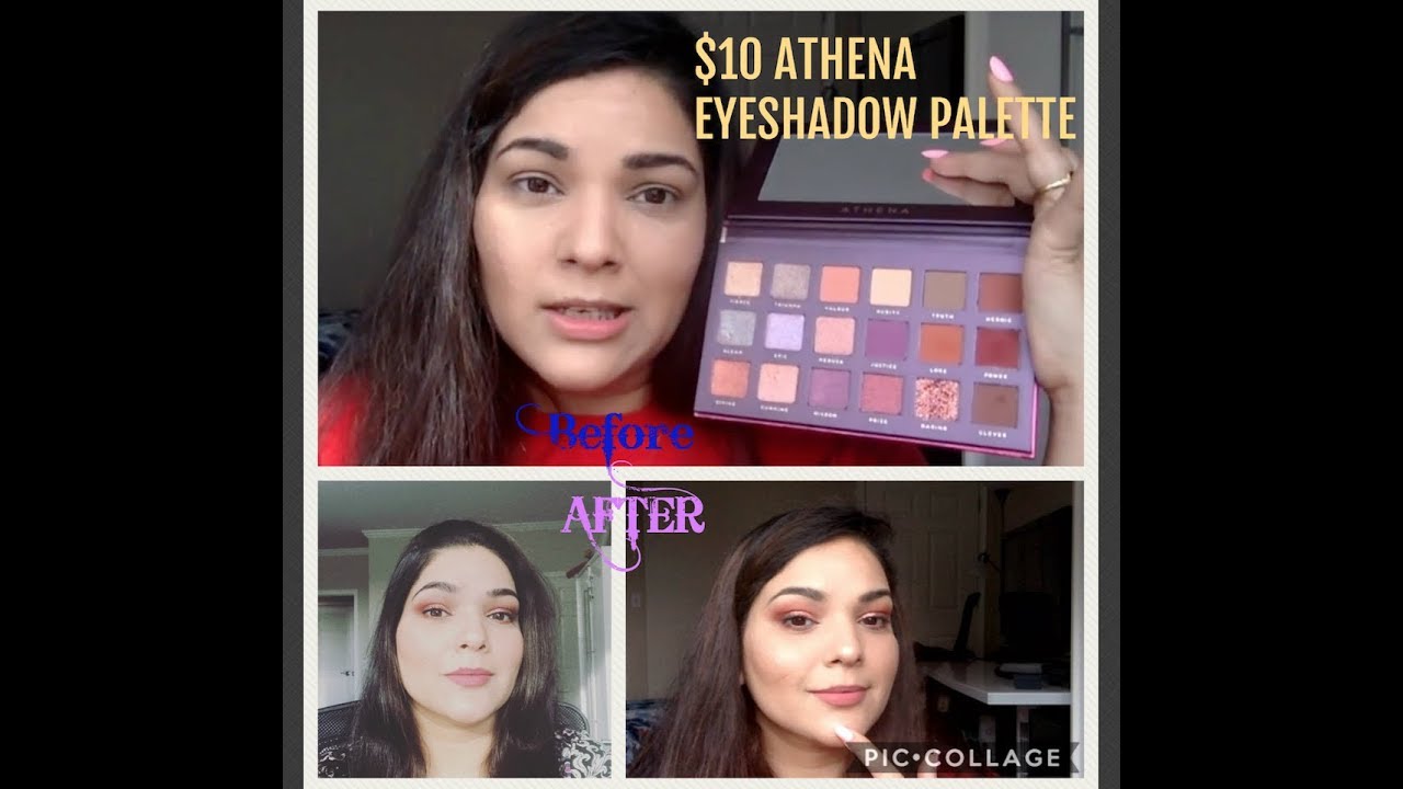 Athena Palette Review | Makeup tutorial for Beginners - YouTube