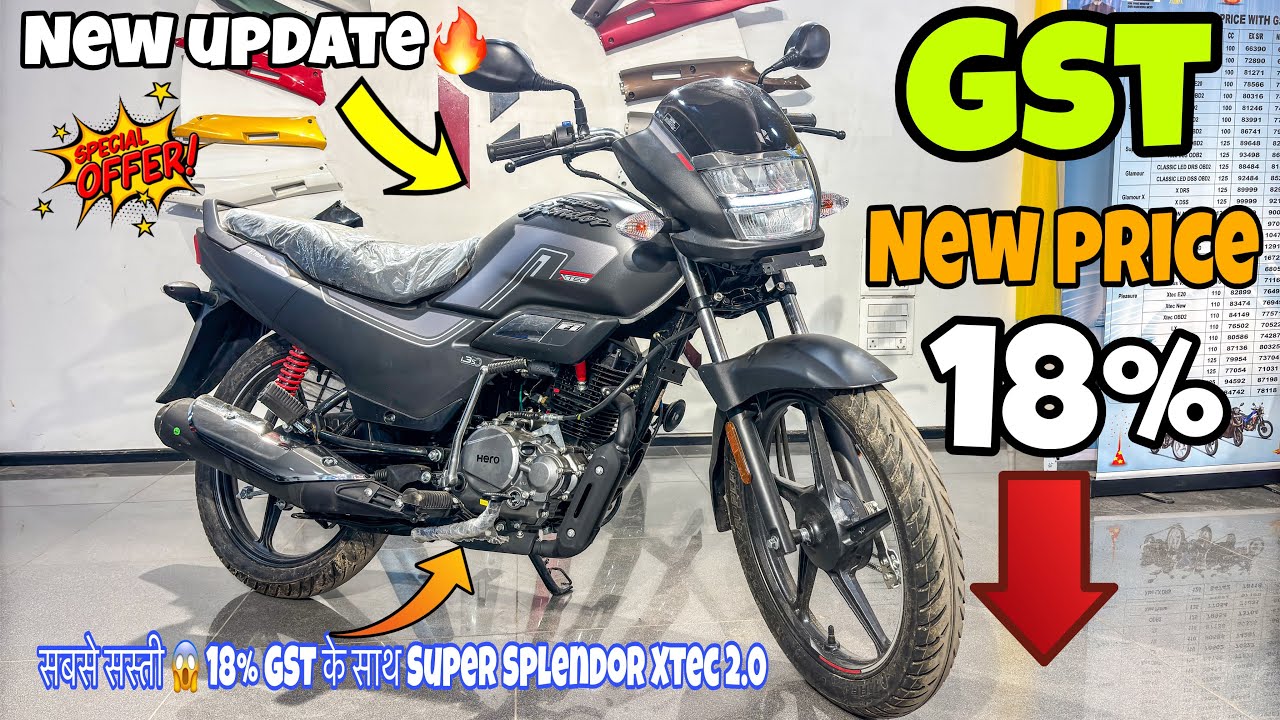🔥 Hero Super Splendor Xtec 2.0 New Model 2025 | Full Price, Mileage ...