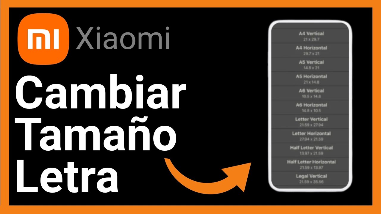 ¿Cómo Cambiar TAMAÑO DE LETRA en Celular Xiaomi? - YouTube