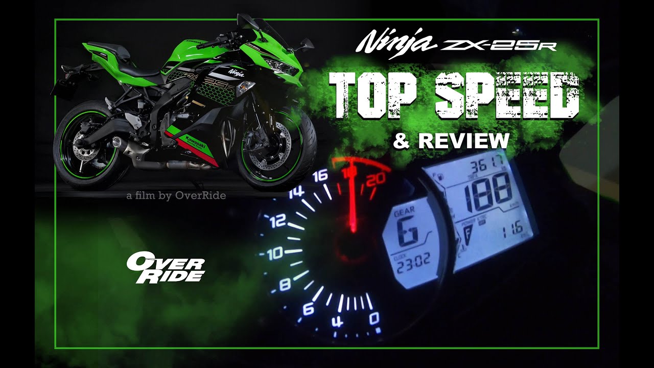 TopSpeed & Review Kawasaki ZX 25R - YouTube
