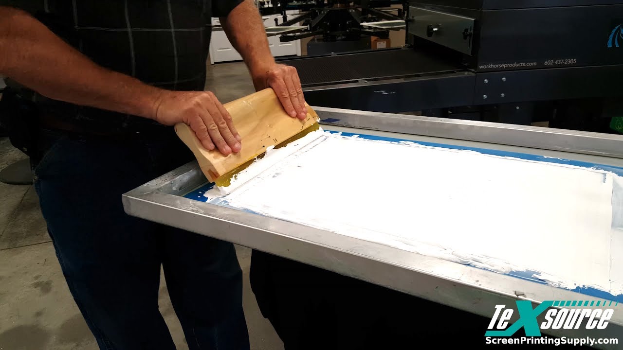 Screen Printing White on Black - 1-Pass vs. Print-Flash-Print - YouTube