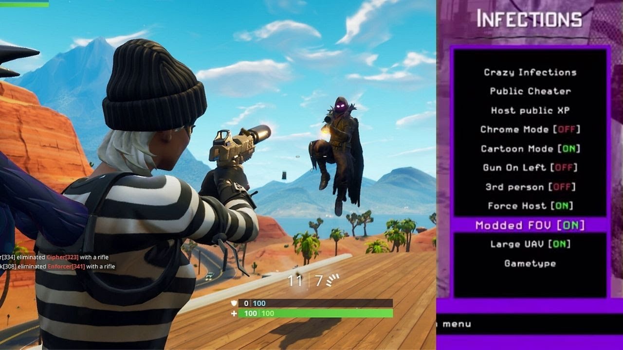 I got into a hacked lobby on Fortnite - YouTube