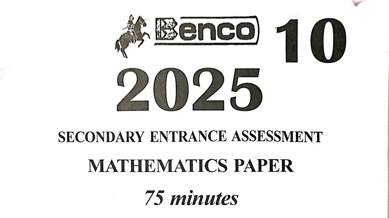 BENCO 2025 MATH SECTION 1 - YouTube