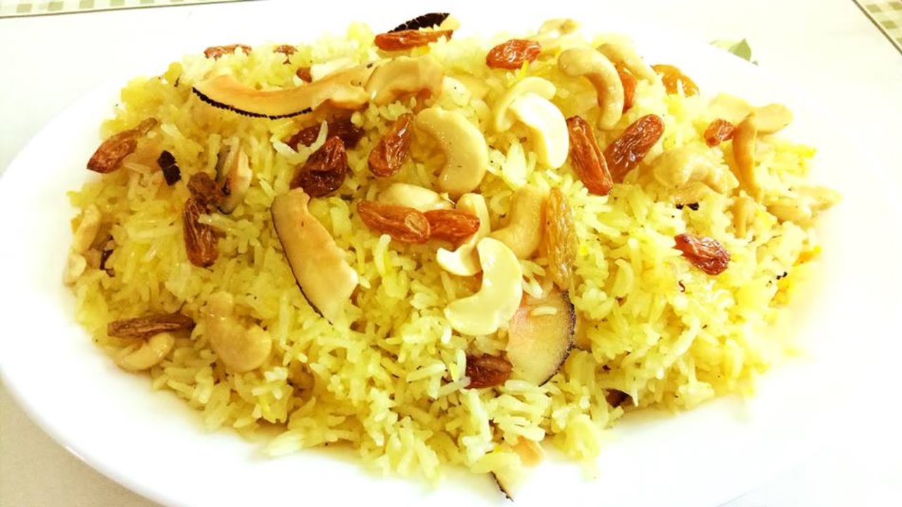 Zarda Rice Recipe | Meethe Chawal Recipe | Zarda Pulao Recipe | Sweet ...