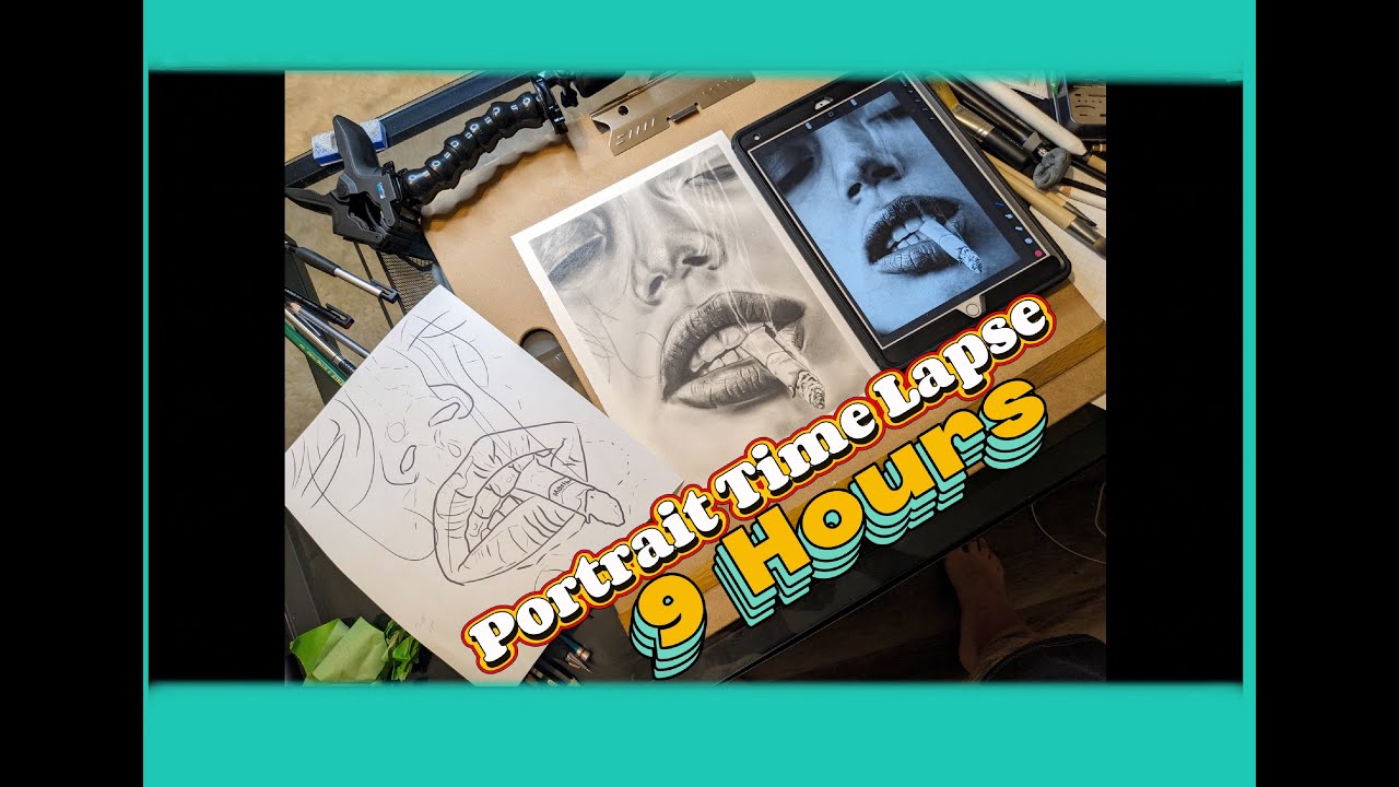 Time Lapse Portrait Drawing no 2 - YouTube