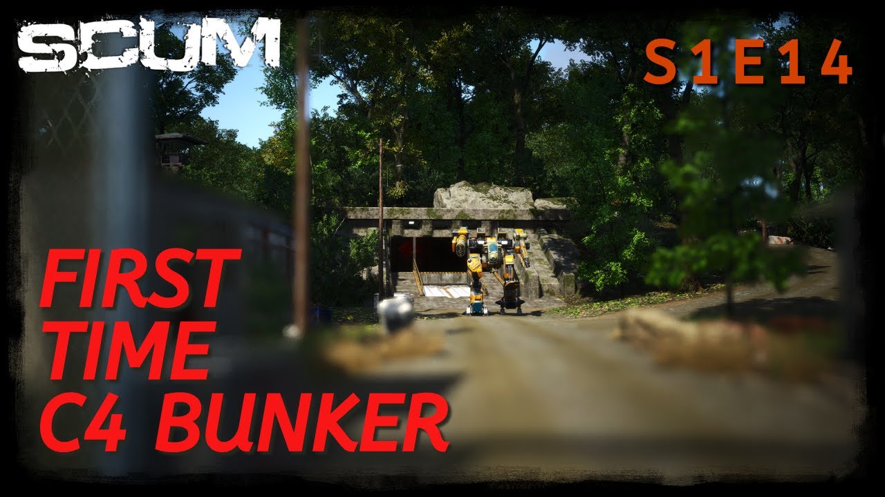 SCUM Gameplay - First Time - C4 Bunker Run - YouTube