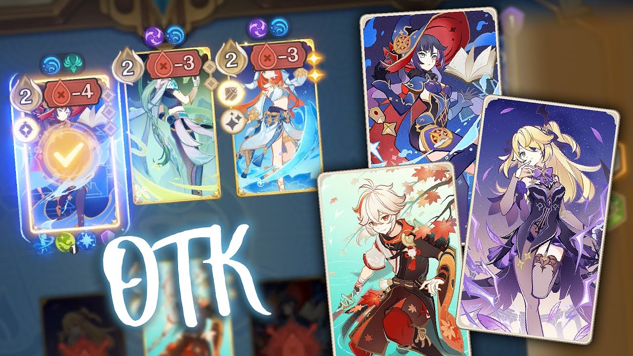 Bringing golden classic back in TCG | Mona Fischl Kazuha in Genshin ...