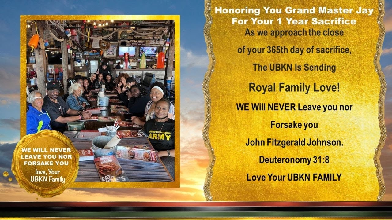 Honoring John F Johnson aka Grand Master Jay for his 1 Year Sacrifice ...