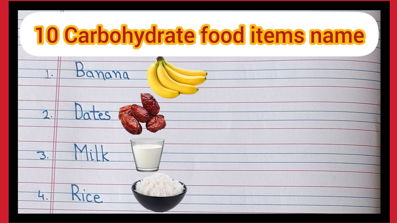 Carbohydrates Pictures With Names