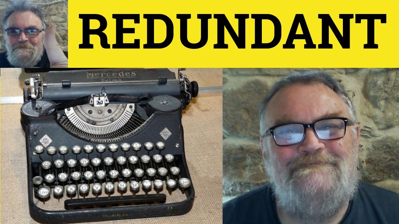 🔵 Redundant Meaning - Redundancy Examples - Redundance Explained - GRE ...