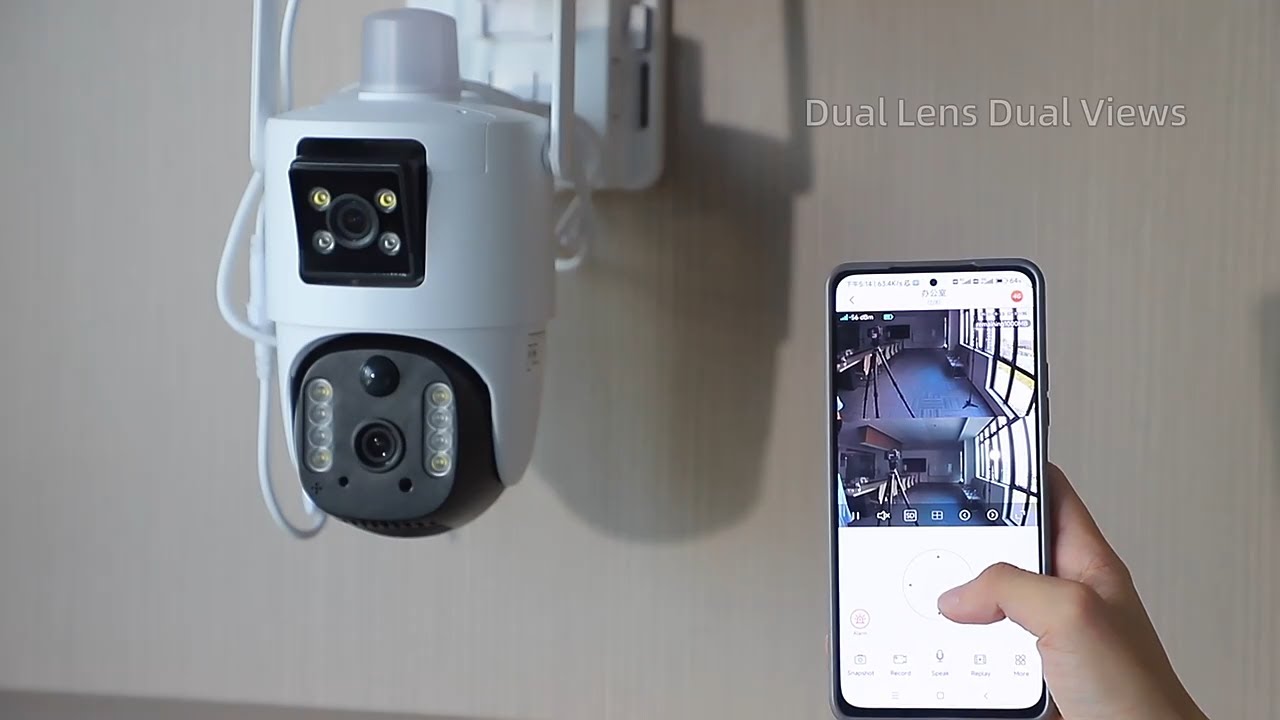 V380 Solar Powered Dual Lens 4G Camera - YouTube