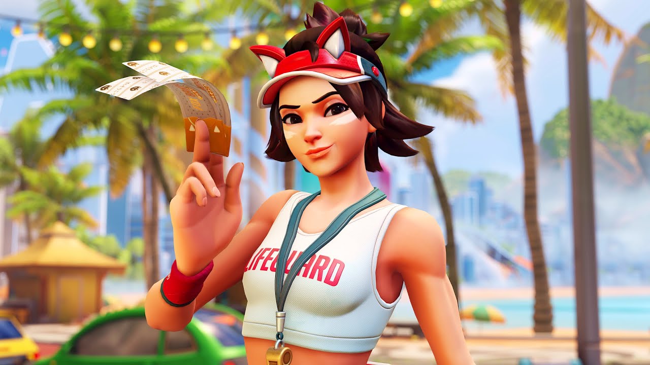Lifeguard Kiriko Skin Demo | Season 11 Shop - YouTube