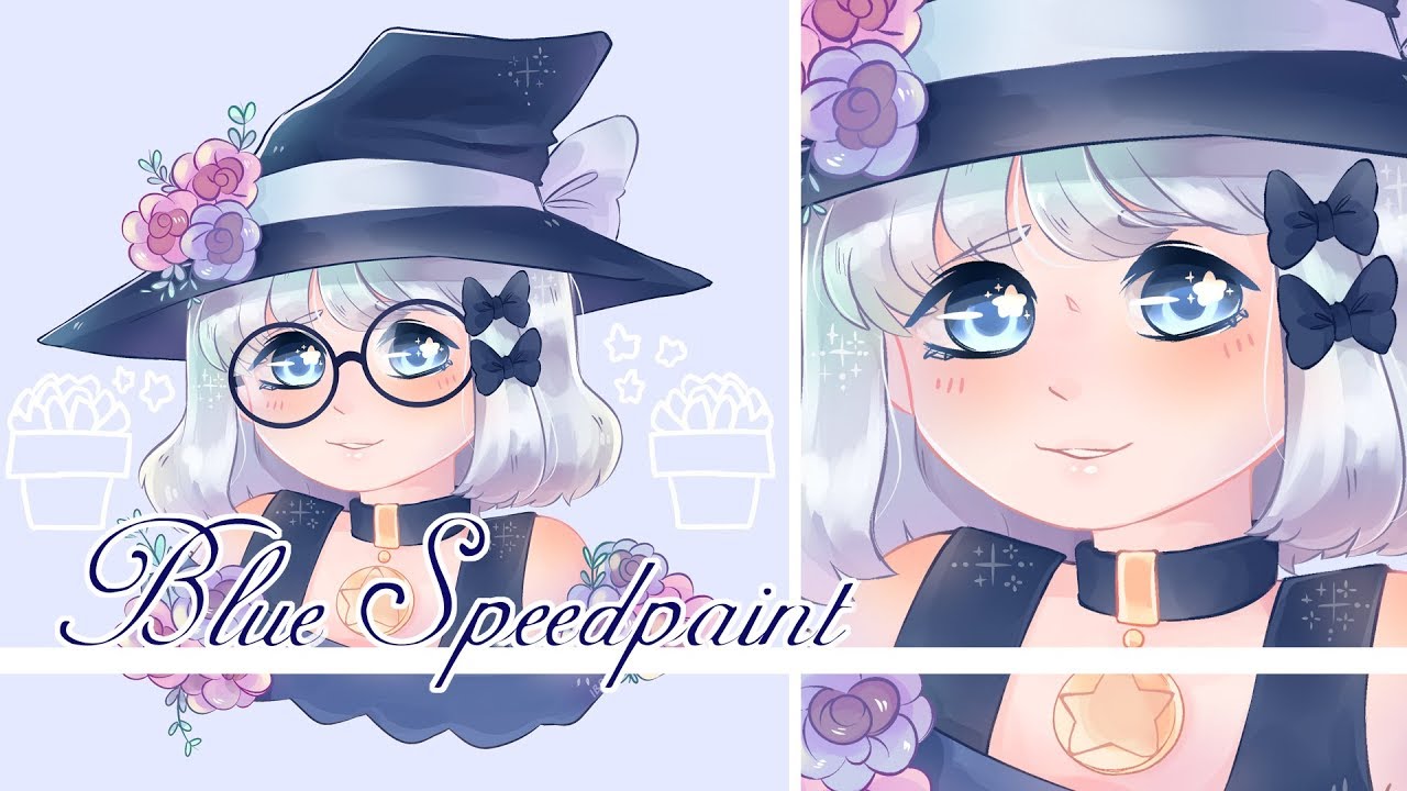Blue Commission Speedpaint - YouTube
