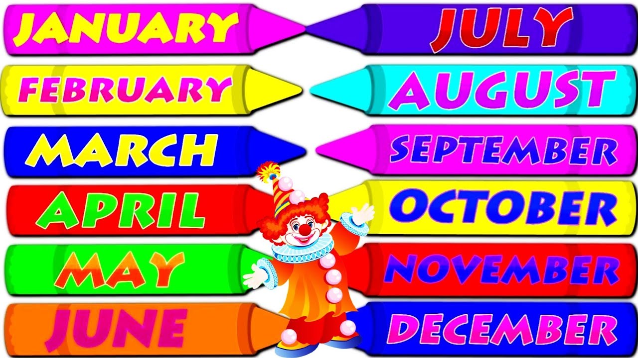 Months of the Year Song - 12 Months of the Year - Kids Songs by The ...