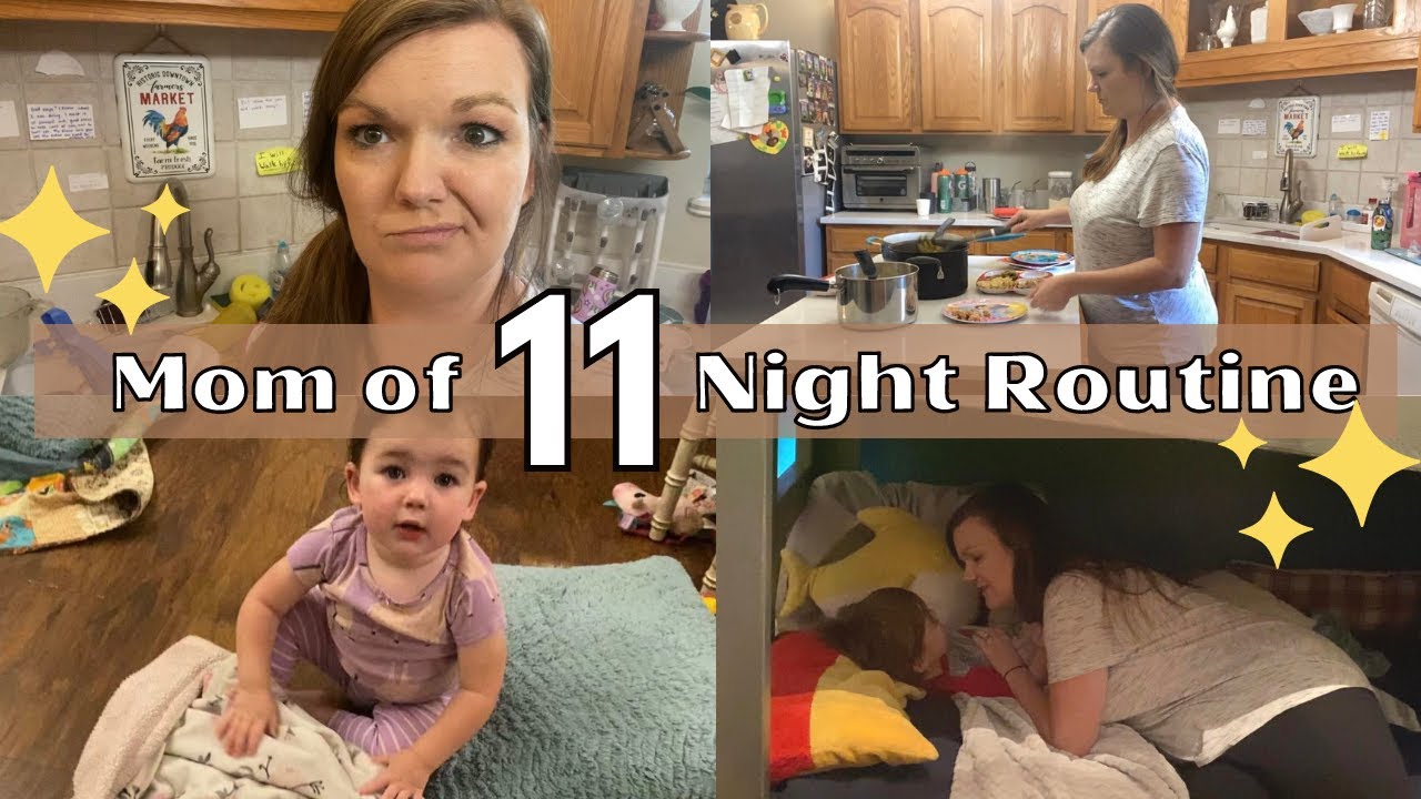 MOM OF 11 KIDS NIGHT TIME ROUTINE || Large Family Night Routine - YouTube