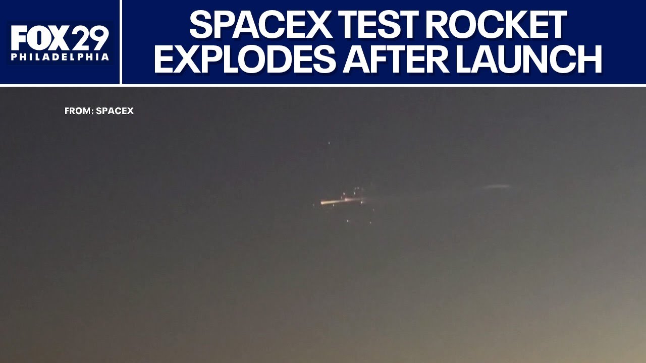 SpaceX Starship test ends in explosion off Florida's coast - YouTube
