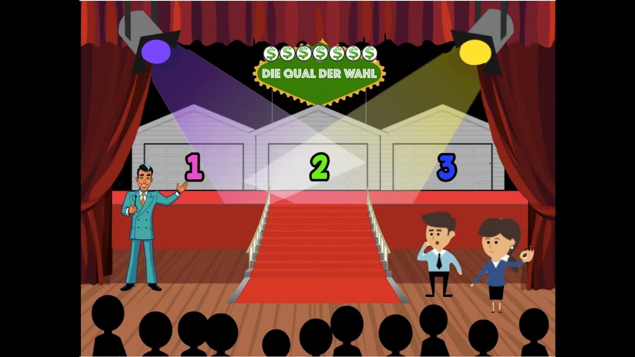 Das ZIEGENPROBLEM (Monty-Hall-Dilemma) anschaulich erklärt. - YouTube