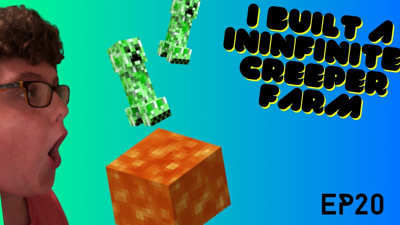 I Built A Infinite Creeper Farm (FUNCraft EP 20) - YouTube