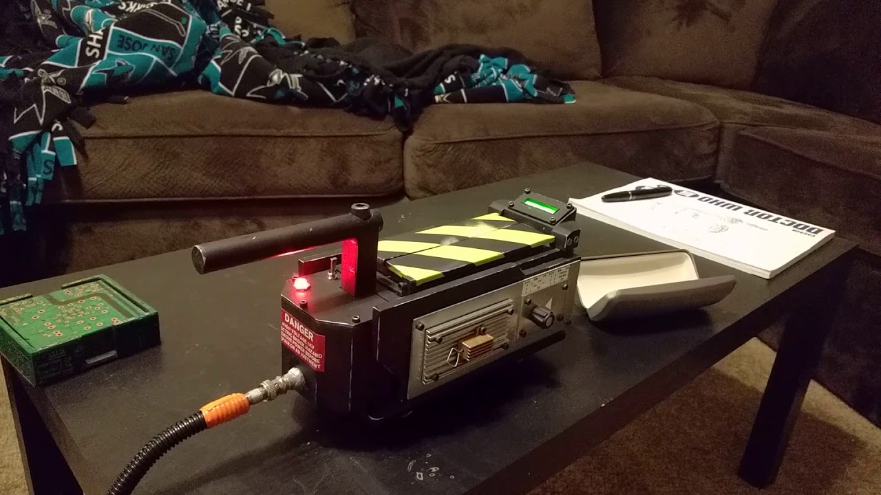Ghost trap with lights/smoke/servo doors - YouTube