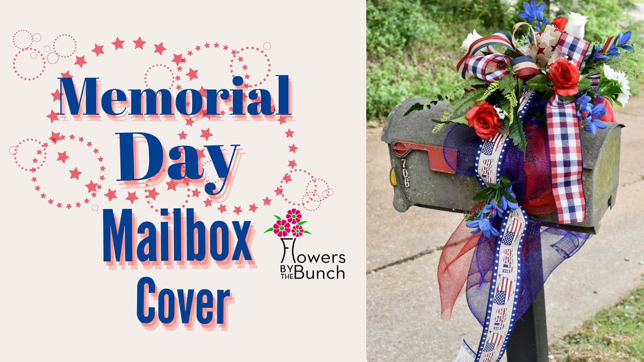 How to make a Mailbox Cover - Memorial Day Design - YouTube