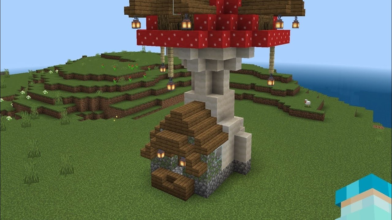 Tutorial How to make "TOADSTOOL HOUSE" in minecraft⁉️ - YouTube