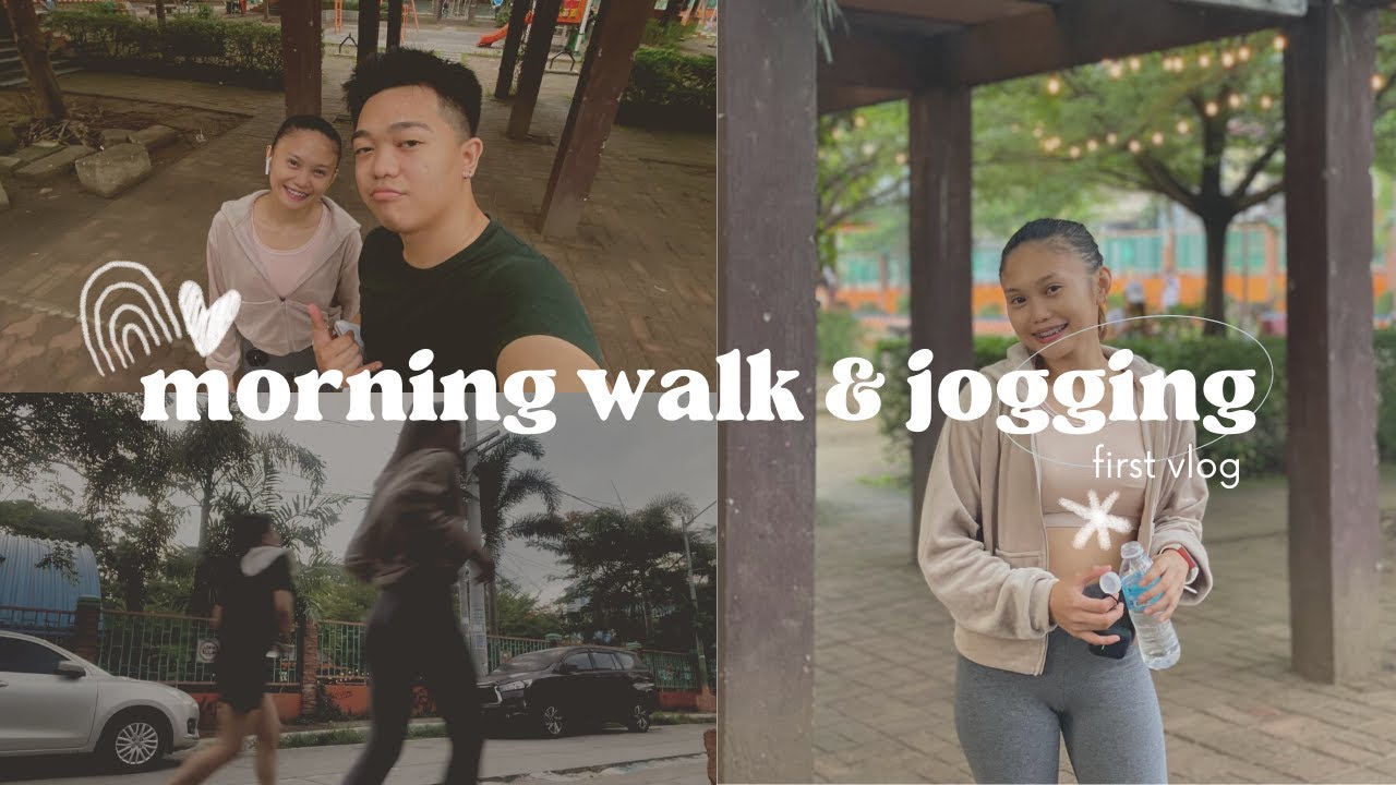 FIRST EVER VLOG [ morning walk & jogging ] - YouTube
