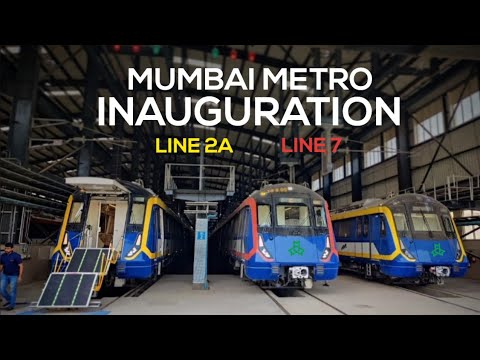MUMBAI's NEW METRO! | Mumbai Metro Line 2A and 7 | Inauguration | Full ...