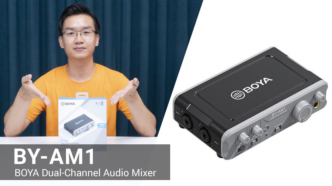 UNBOX DUAL- CHANNEL AUDIO MIXER | BOYA BY-AM1 - YouTube