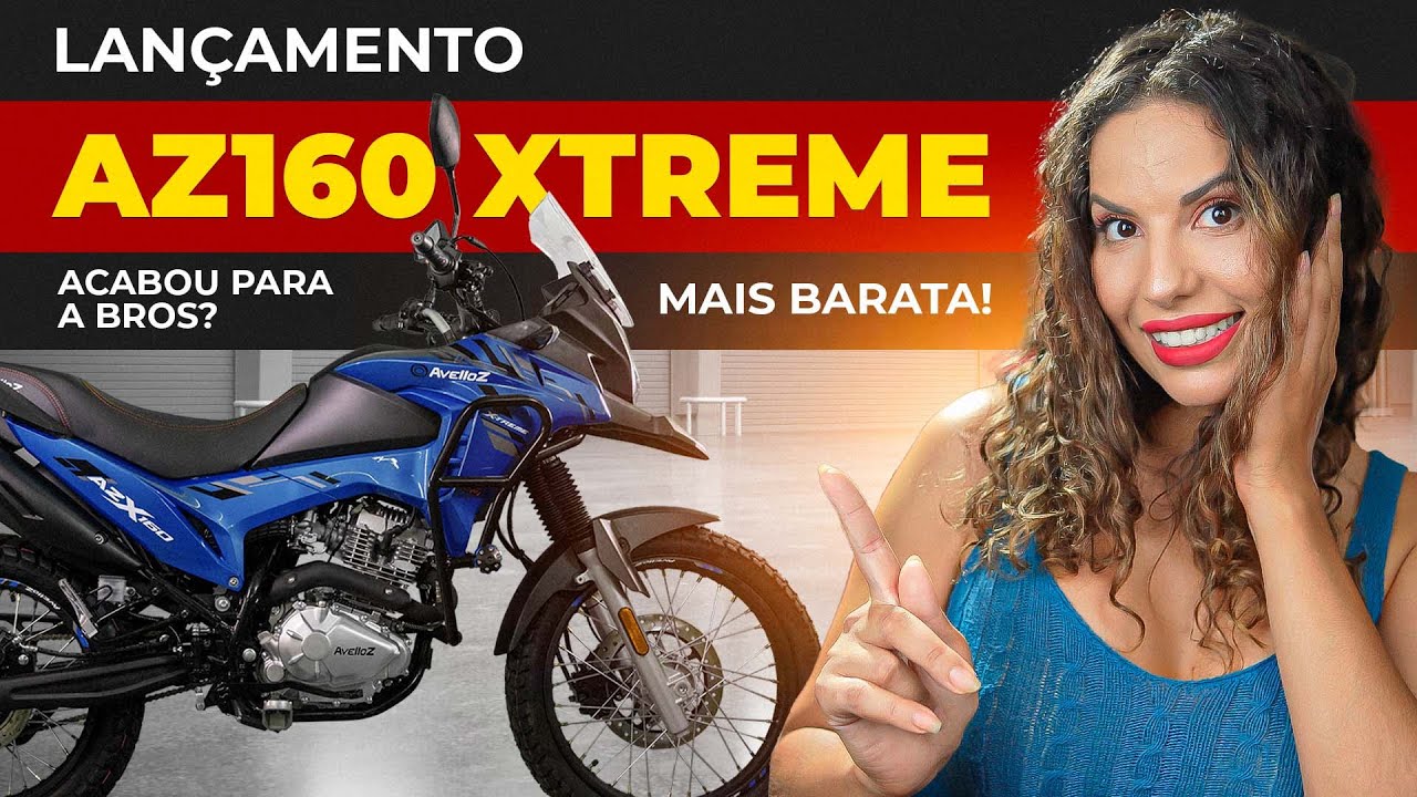 NOVA AZ160 XTREME *ACABOU PARA A BROS160?* PREÇO, CONSUMO FICHA TÉCNICA ...